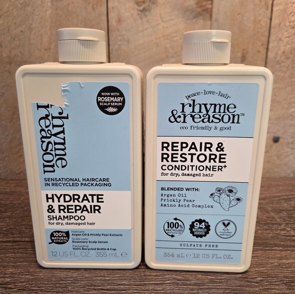 Hair | Rhyme Reason Hydrate Repair Shampoo And Conditioner 12 Oz Each ...